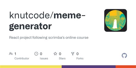 Github Knutcode Meme Generator React Project Following Scrimbas Online Course
