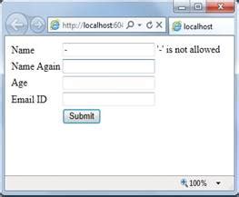 Validation Control In ASP Net MindStick