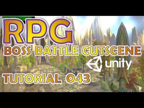 How To Make An RPG For FREE Unity Tutorial BOSS CUTSCENE YouTube
