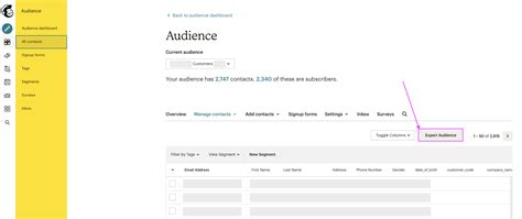 how to export your user lists from mailchimp zing medical