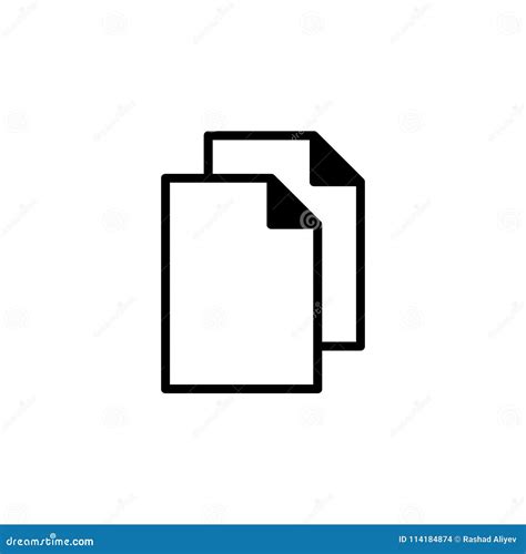 Two Sheets Icon Element Of Simple Icon For Websites Web Design