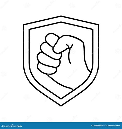 Durability Strong Label Product Caution Icon Doodle Illustration