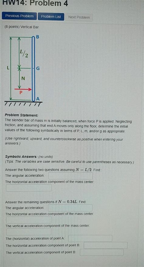 solved hw14 problem 4 previous problem problem list next