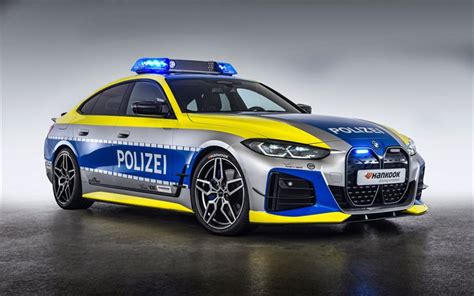Download 2022 Bmw I4 4k Ac Schnitzer Police Car Exterior Front