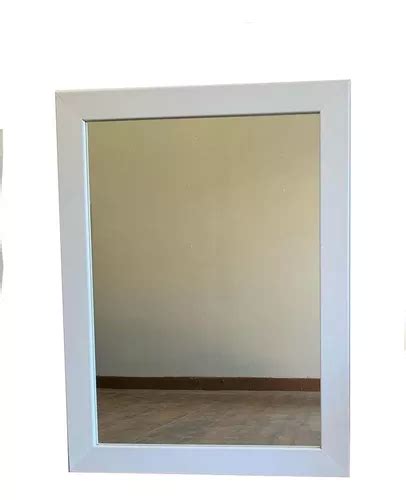 Espejo Rectangular Con Marco Madera Mdf Cuotas Sin Interés