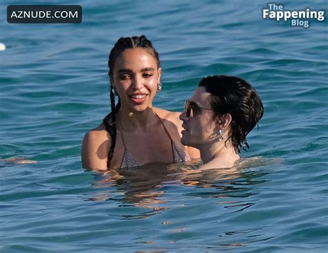 Fka Twigs And Jordan Hemingways Sexy Beach Day In Ibiza Aznude