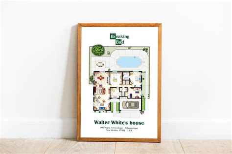 Breaking Bad Floor Plan Wall Art Unique High Quality Walter Whites