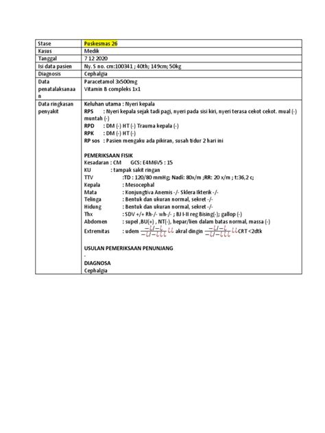 Diagnosis Cephalgia Dan Penatalaksanaan Pdf
