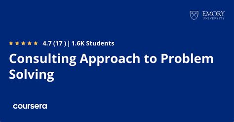 Consulting Approach To Problem Solving Coursya