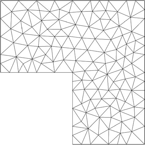 Test 2 Initial Mesh On The L Shaped Domain Download Scientific Diagram