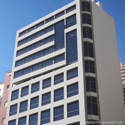 Orthogonal Building Facade View Stable Diffusion Online