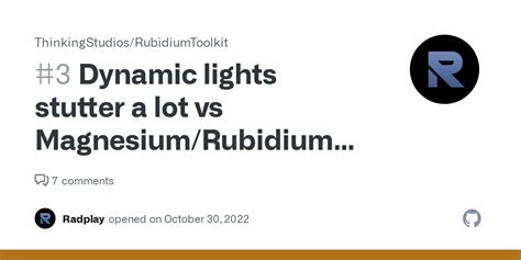 Dynamic Lights Stutter A Lot Vs Magnesiumrubidium Dynamic Lights