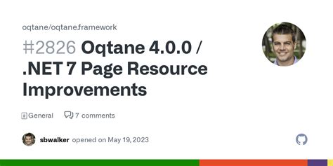 Oqtane 400 Net 7 Page Resource Improvements · Oqtane Oqtane