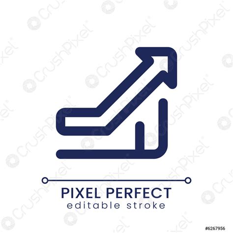 Growth Pixel Perfect Linear Ui Icon Stock Vector 6267956 Crushpixel