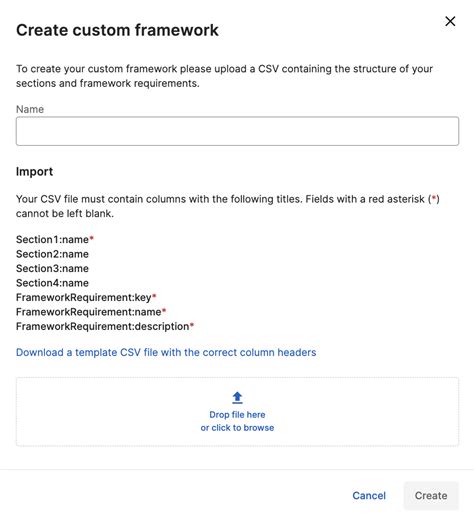 Creating Custom Frameworks Secureframe Help Center