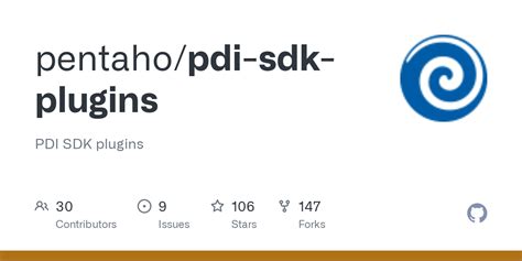 github pentaho pdi sdk plugins pdi sdk plugins