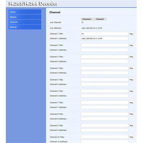 HD Video Audio IP Camera Decodificador
