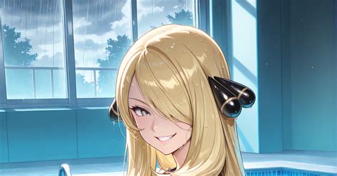Ai生成 Cynthia Pokémonswimsuit Hachiのイラスト Pixiv
