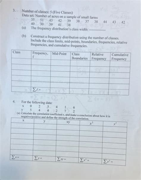 Solved Number Of Classes 5 Five Classes Data Set Number