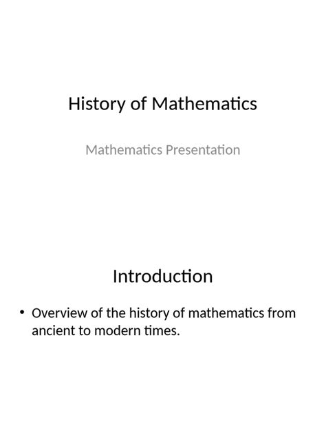 Historyofmathematics Pdf