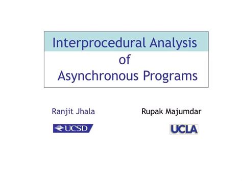 Ppt Ranjit Jhala Rupak Majumdar Powerpoint Presentation Free