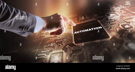 Automation Technology Industrial Process Workflow Optimisation Stock