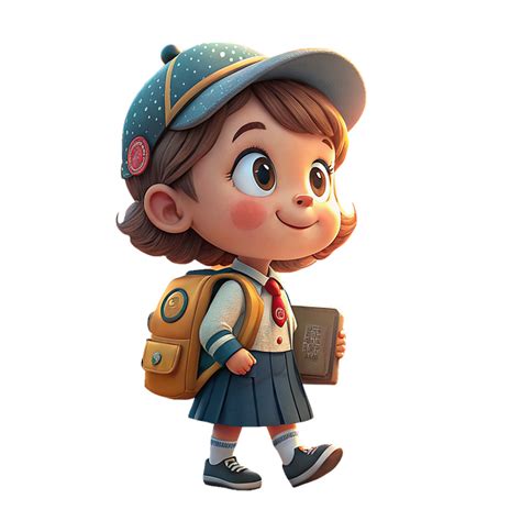 Download Ai Generated Girl Student Royalty Free Stock Illustration