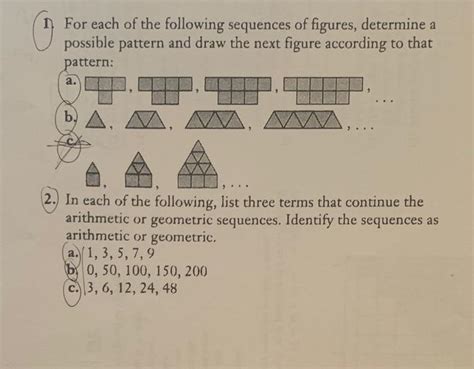 Solved For Each Of The Following Sequences Of Figures