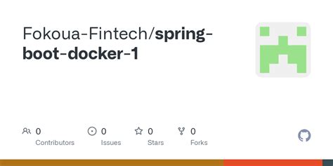 GitHub Fokoua Fintech Spring Boot Docker