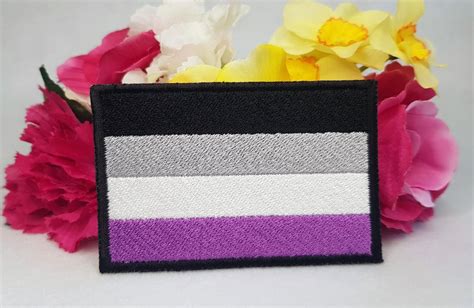 Asexual Pride Flag Patch Iron On Velcro Or Sew On Lgbt Lgbtq