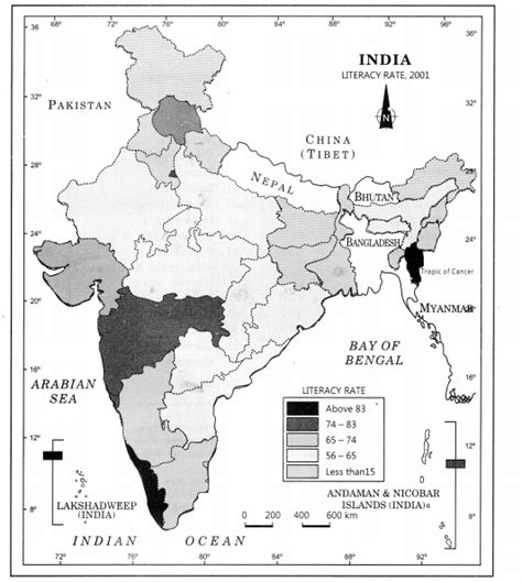 Practical Work In Geography Class 12 Solutions Chapter 3 Graphical