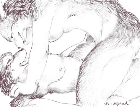 Rule 34 2007 Breasts Canine Female Male Nude On Back Sex Sketch Soraslipheed Straight Wolf