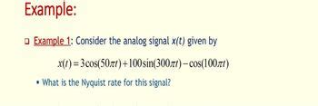 Answered Example Example Consider The Analog Bartleby