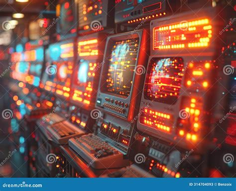 Retro Computer Cursor Icons In Pixelated Form The Pointers Blur Into A