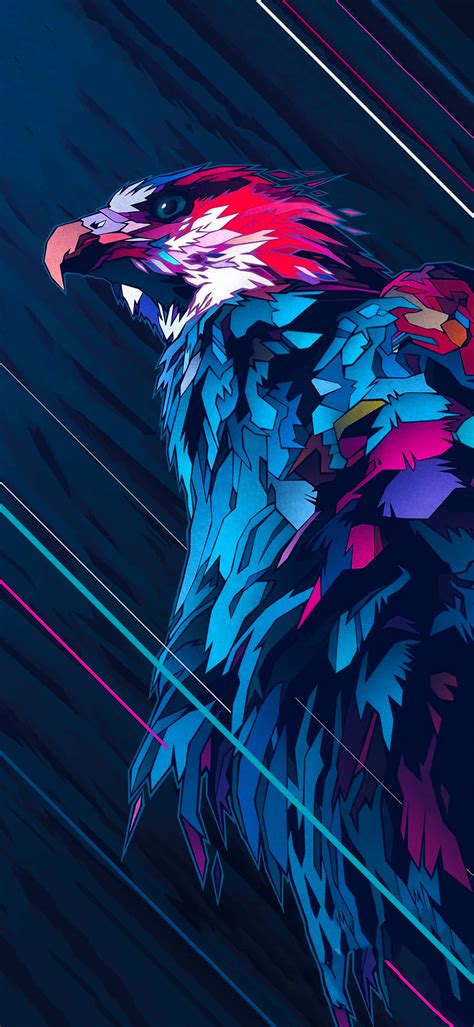 Download Free Vibrant Eagle Artwork Wallpaper