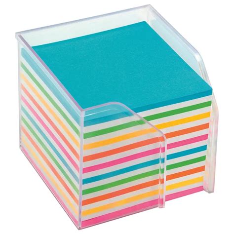 Bantex Full Memo Cube With 800 Sheets Rainbow Assorted