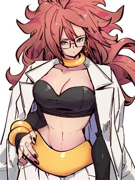Android 21 And Majin Android 21 Dragon Ball And 1 More Drawn By