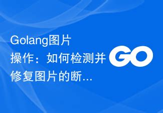Golang Image Manipulation How To Detect And Repair Disconnections And