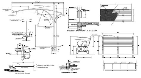 Roof Section And Constructive Structure Details With Beam And Column Dwg File Cadbull