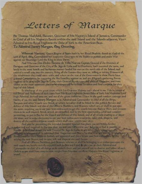 Letters Of Marque