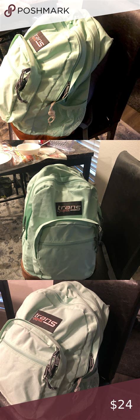 Trans By Jansport Supermax Backpack Green Laptop Sleeve L