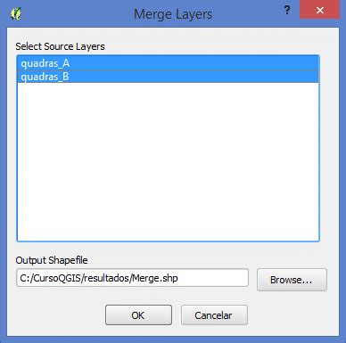 Função Merge no QGIS com Plugin MMQGIS ClickGeo Cursos e Treinamentos em Produção de Mapas e