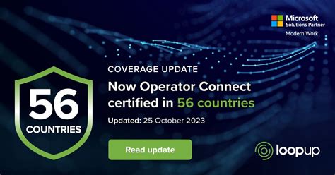 Loopup Gets Operator Connect Certified In 56 Countries Loopup Posted