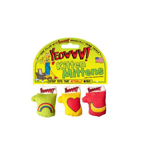 Yeo Kitten Mittens 3 Pack Catnip Toy Mooshiepets