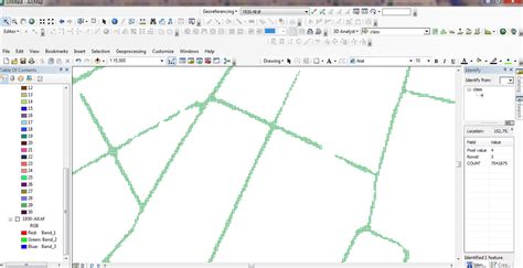 Arcgis Desktop How To Create Vector Roads Center Lines From Raster