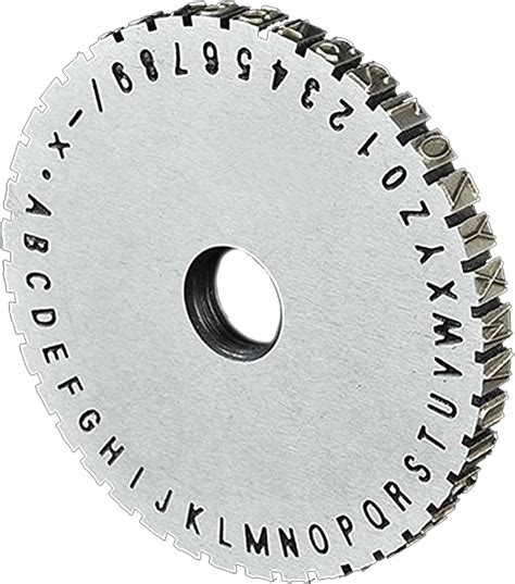 Hqhaotwu 3mm Character Wheel For Semi Automatic Sheet Embosser