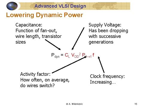Cpe 626 Advanced Vlsi Design Lecture 8 Power