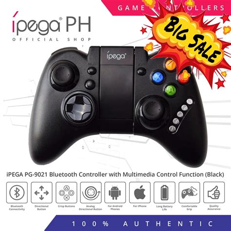 iPega PG-9021 Bluetooth Controller with Multimedia control function ...