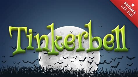 Tinkerbell Happy Halloween Text Effect Generator