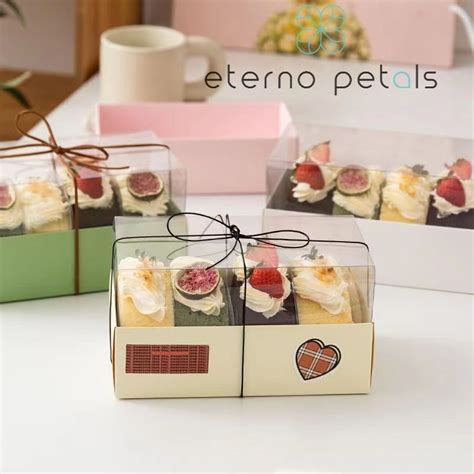 1 Psc Cake Roll Packaging Boxkorean Room Macarontowel Roll Swiss Roll